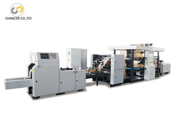 China High quality food paper bag making machine with 4 colors printing supplier